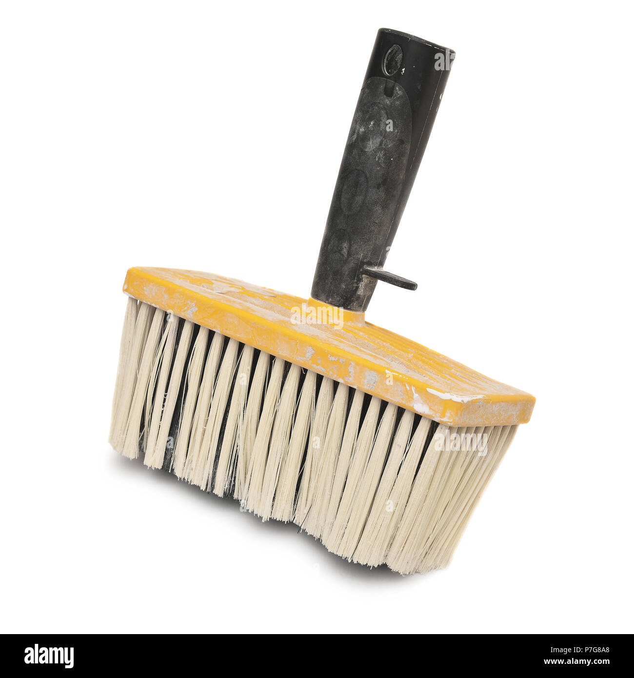 whitewashing brush isolated on white background Stock Photo - Alamy