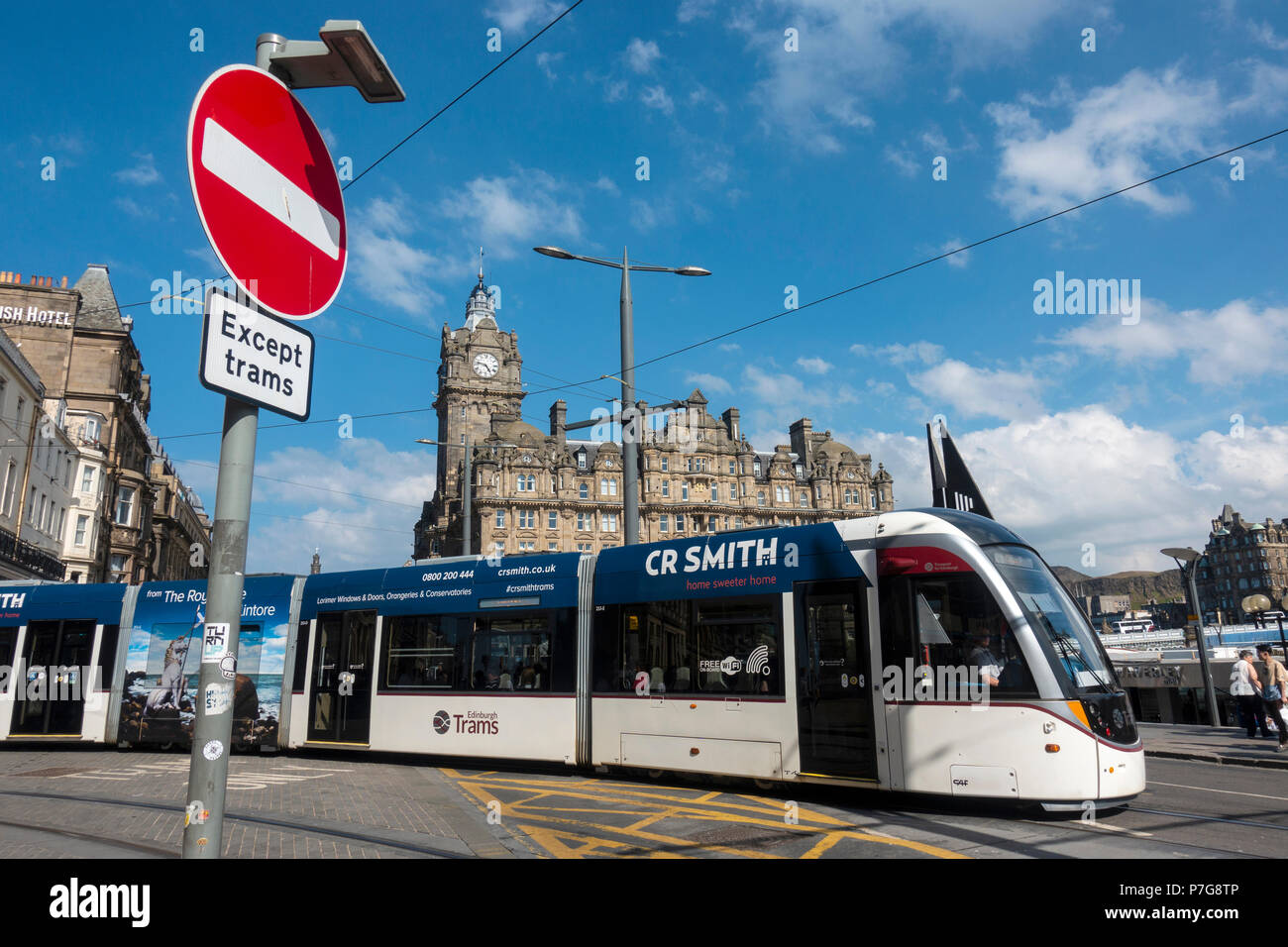 Edinburgh tramway tram trams hi-res stock photography and images - Alamy