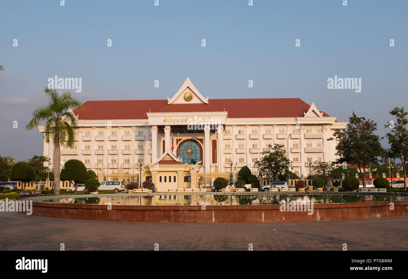 Government administrative office in Vientiane, Laos, Asia Stock Photo ...