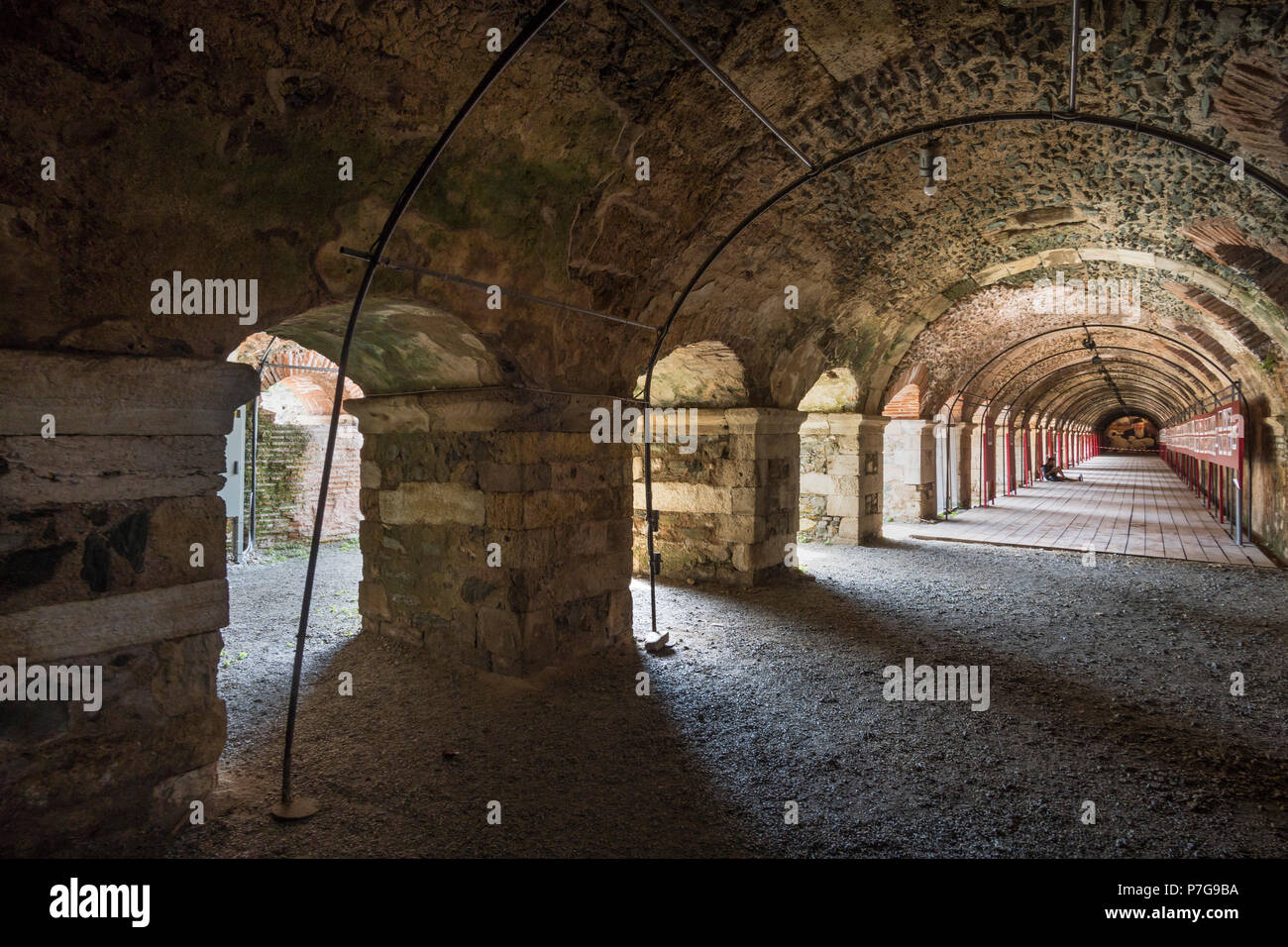 Covered roman walkway hi-res stock photography and images - Alamy