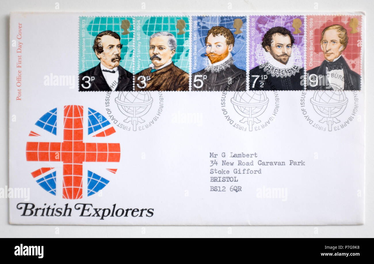 Vintage British Post Office Royal Mail First Day Cover Stamps British ...