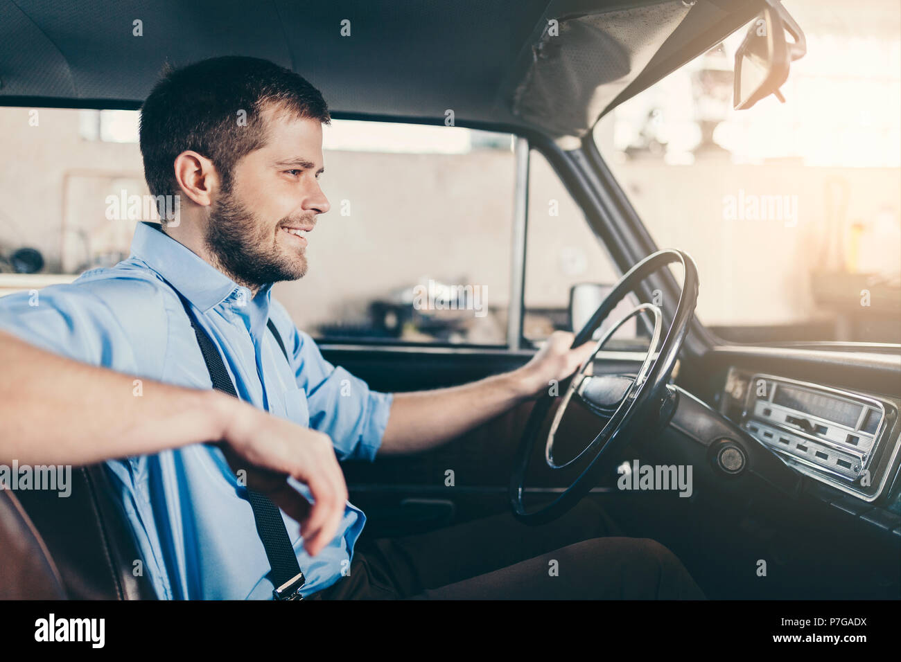 Old man luxury car hi-res stock photography and images - Alamy