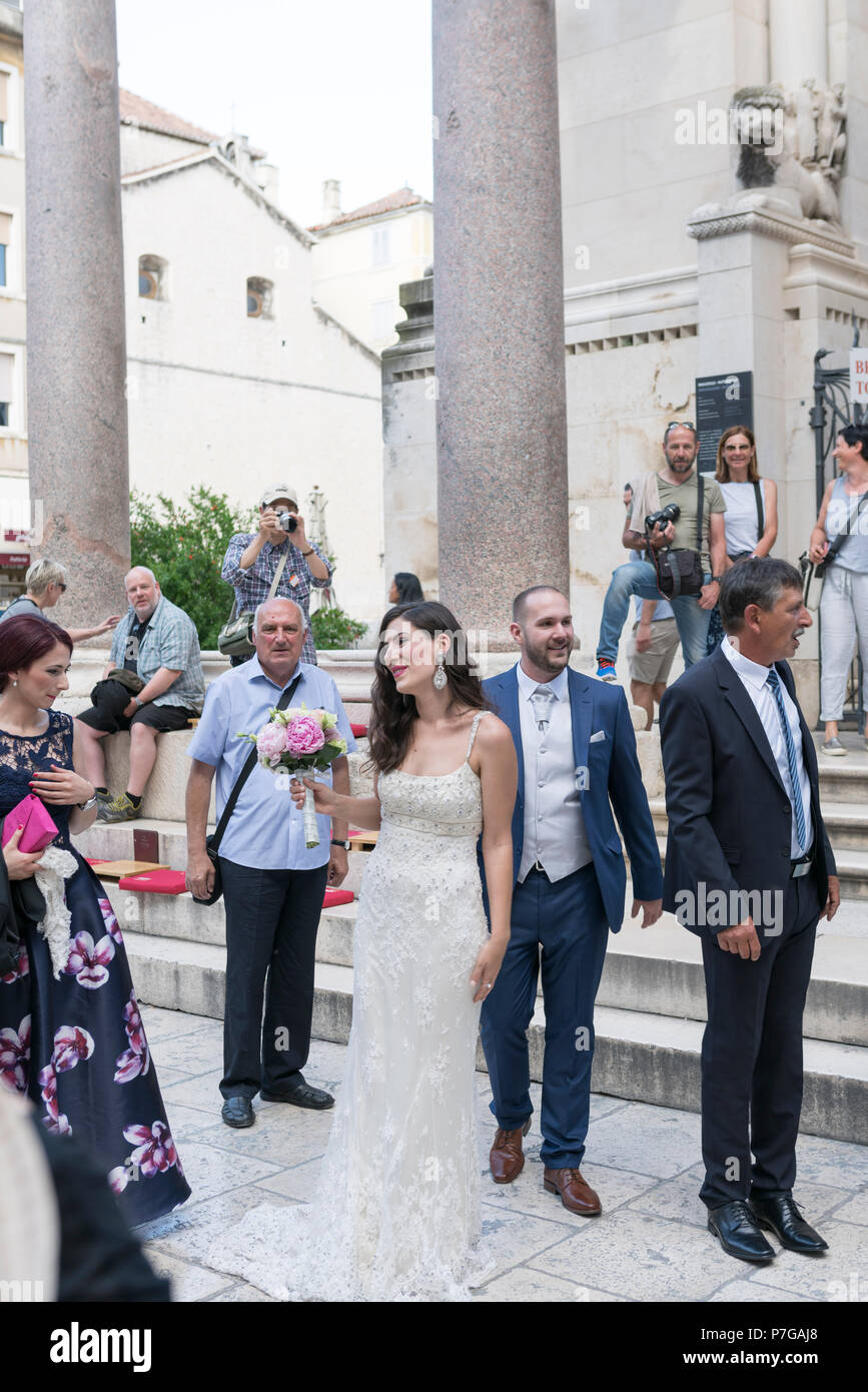 Croatian wedding, Split, Croatia Stock Photo - Alamy