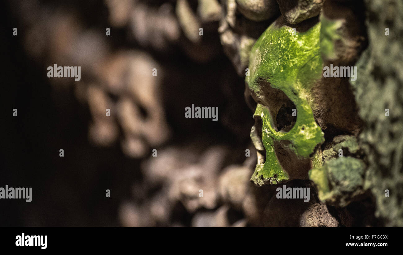 Catacombs human skulls bones hi-res stock photography and images - Alamy