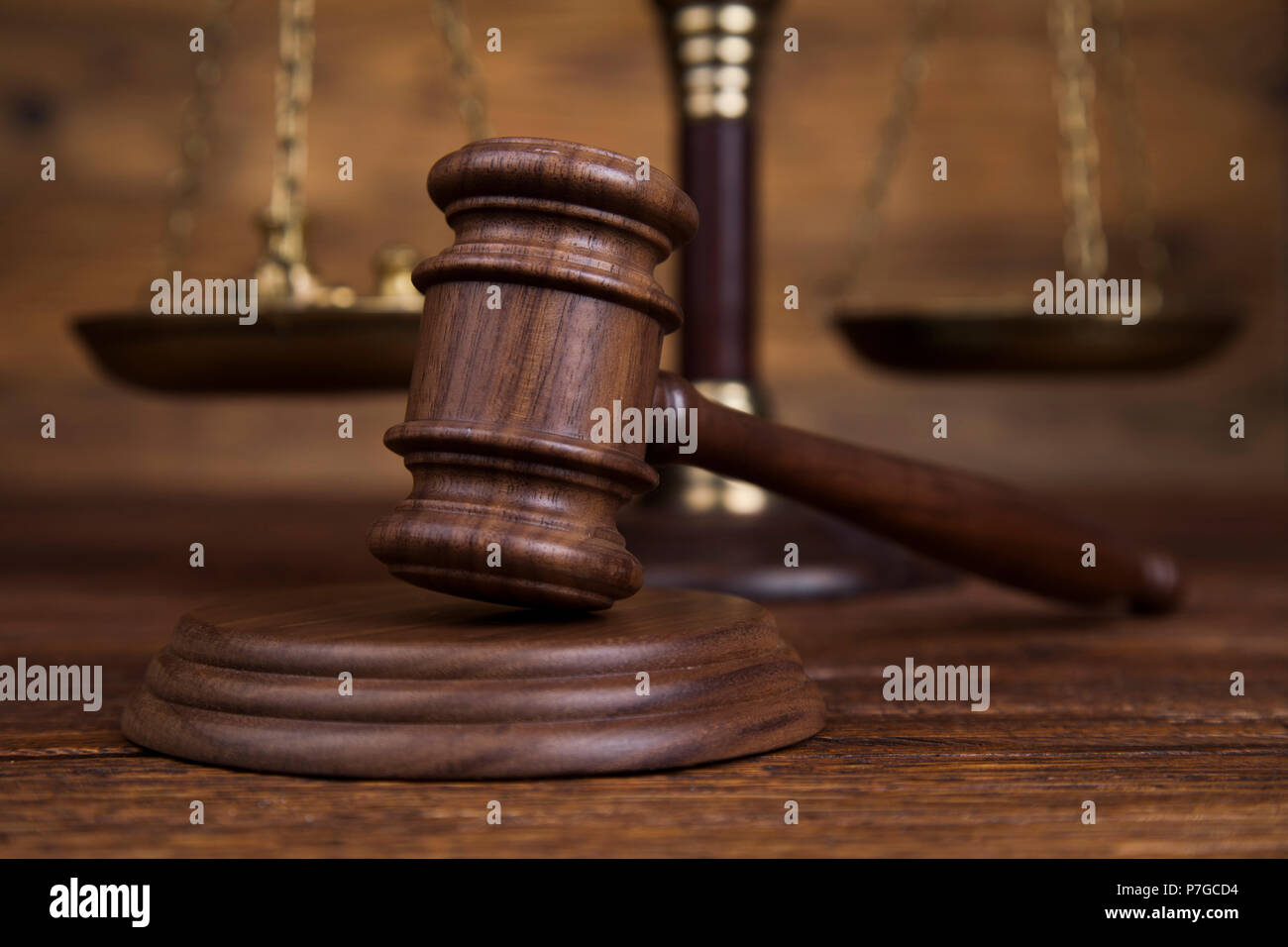 Law theme, mallet of judge, wooden gavel Stock Photo - Alamy