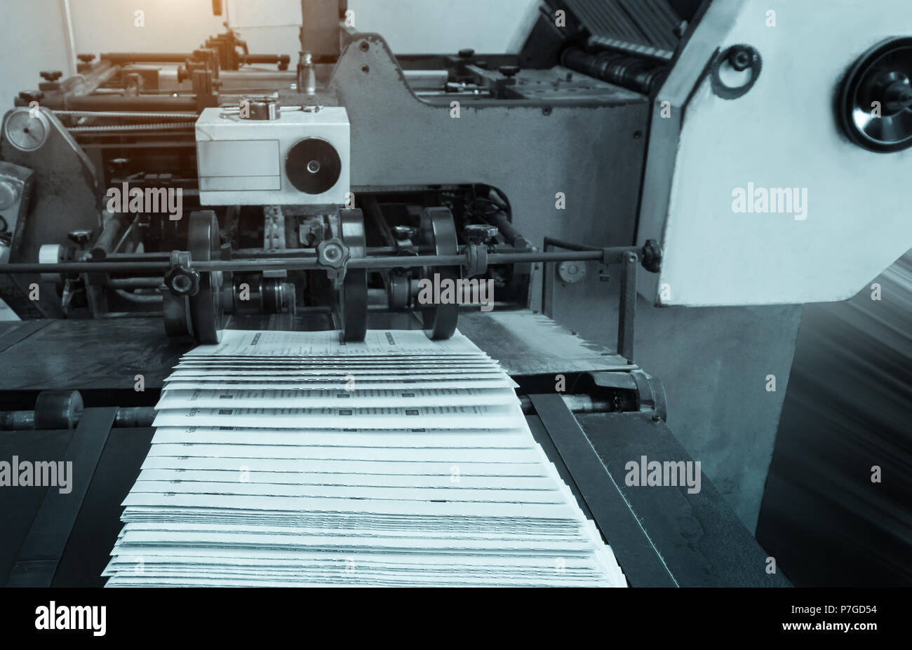 process in a modern printing house, offset printing Stock Photo - Alamy
