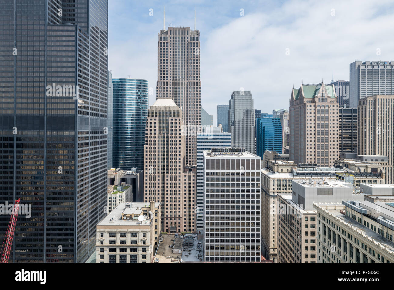 Aerial view of Chicago skyline Stock Photo - Alamy