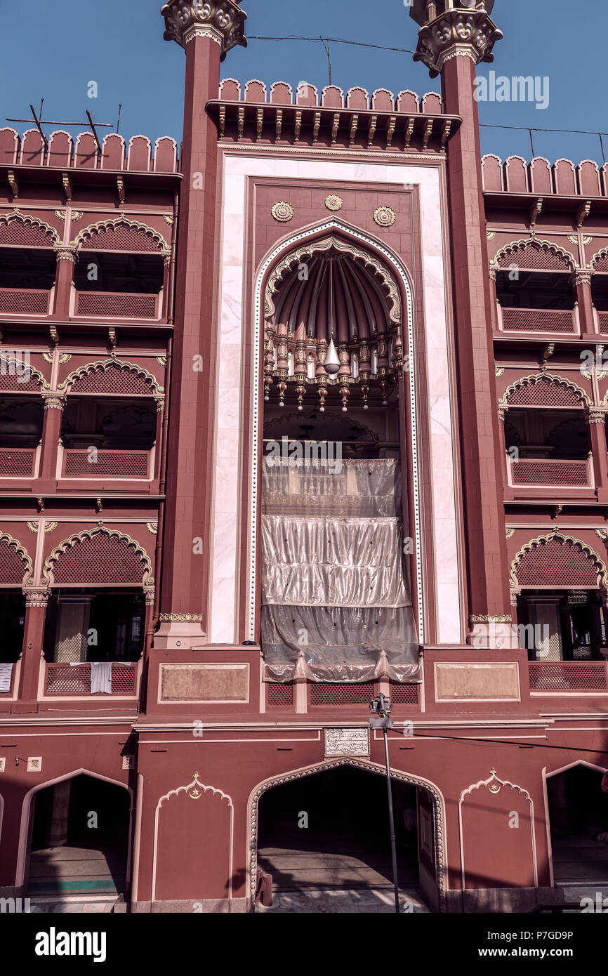 Interior of Nakhoda Masjid,the principal mosque of Kolkata, India, in ...