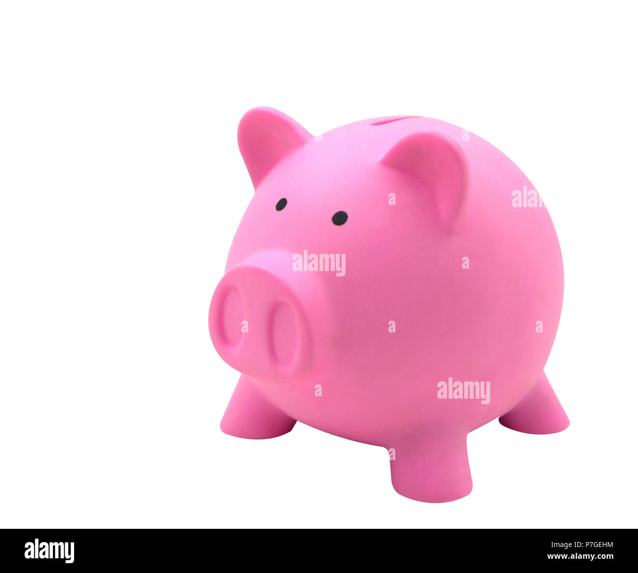 Cute Piggy Bank Side View