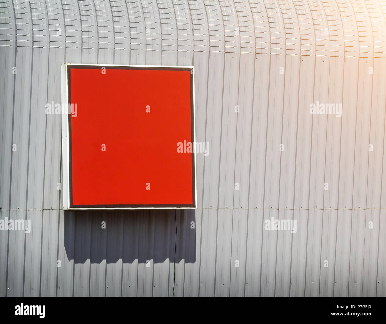 Red outdoor advertising billboard Mockup template for your design Stock ...