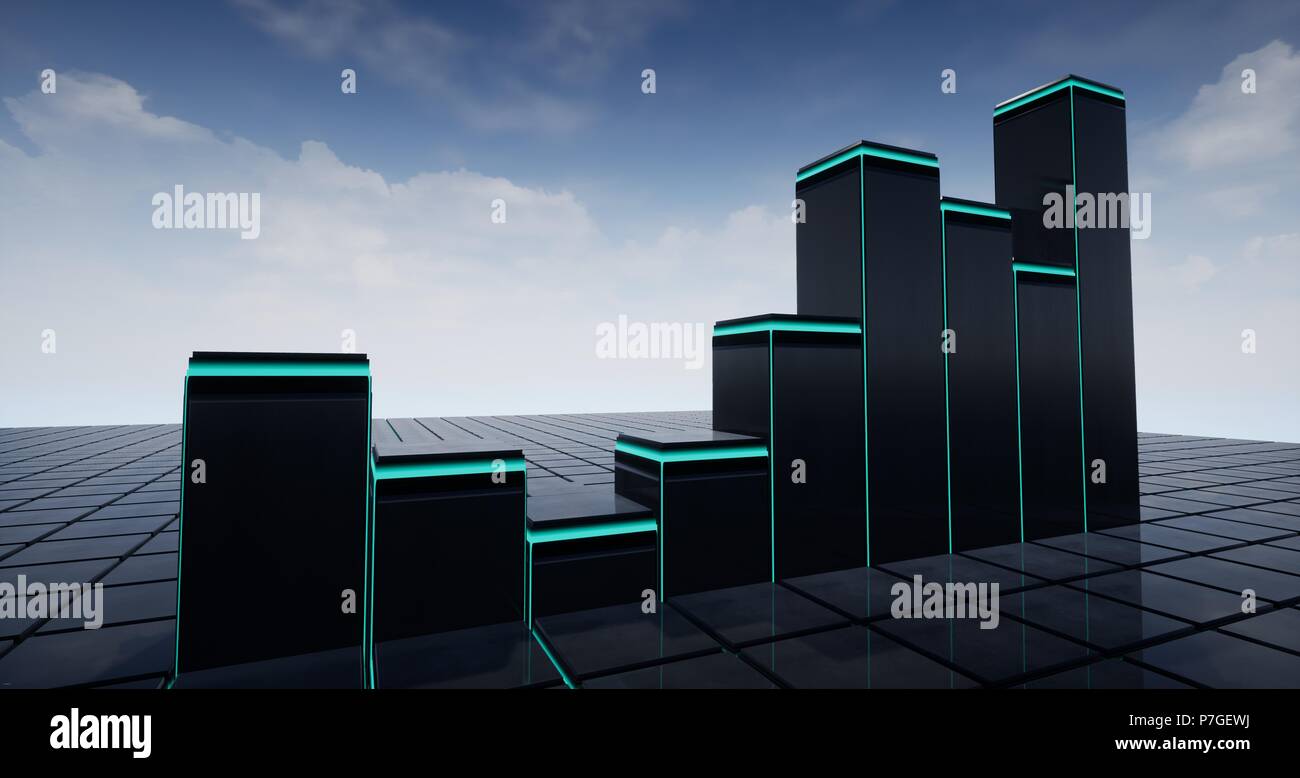 techno city lanscape, wallpaper Stock Photo - Alamy