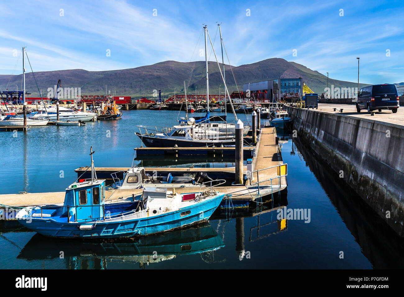 Ireland in the beautiful marina of Fenit in County Kerry Stock Photo ...