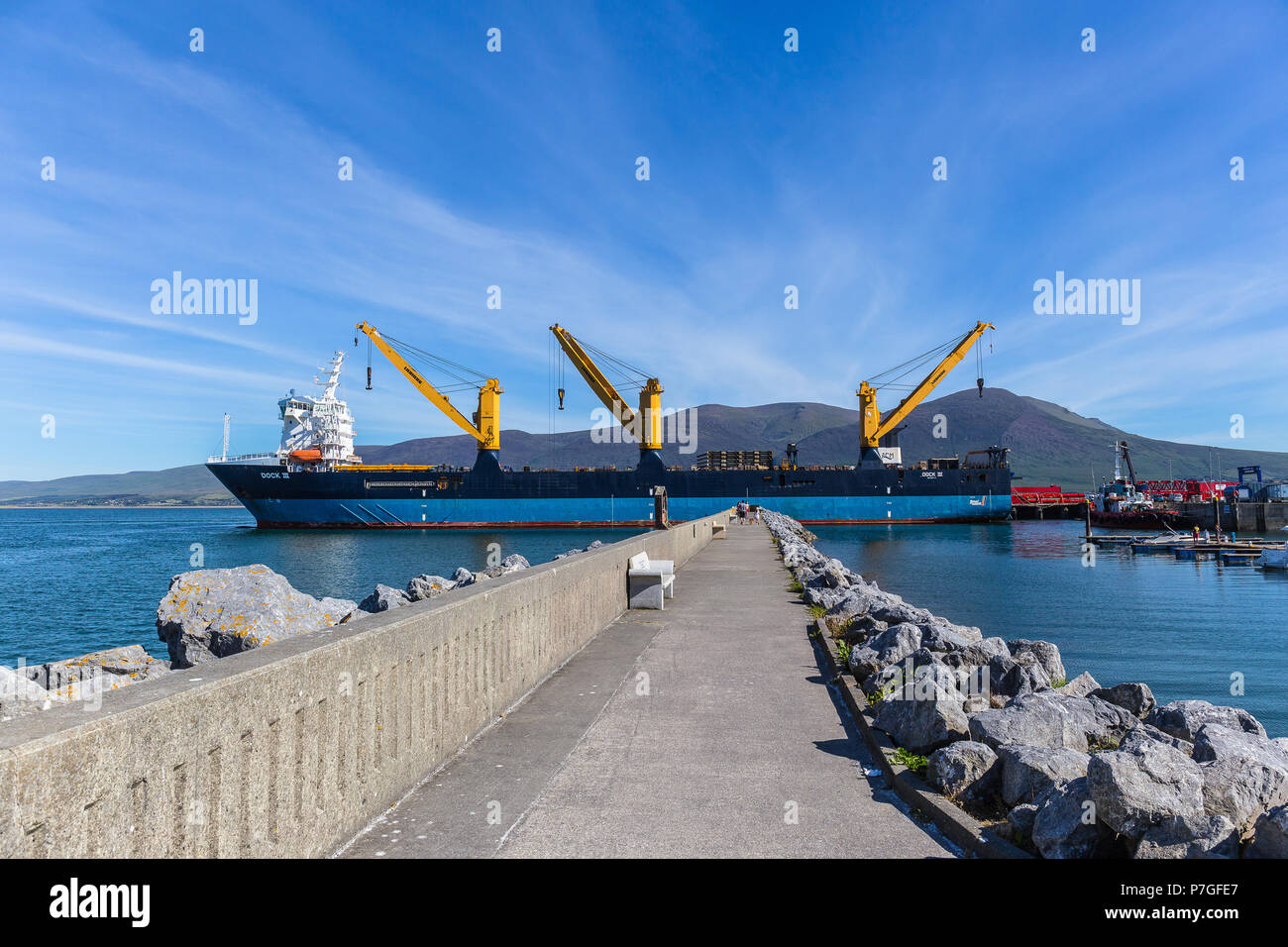 Ireland in the beautiful marina of Fenit in County Kerry Stock Photo ...