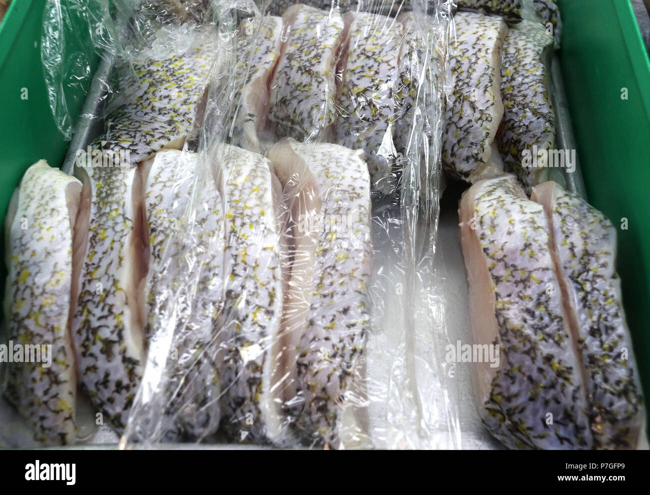 White tile fish at seafood market Stock Photo - Alamy