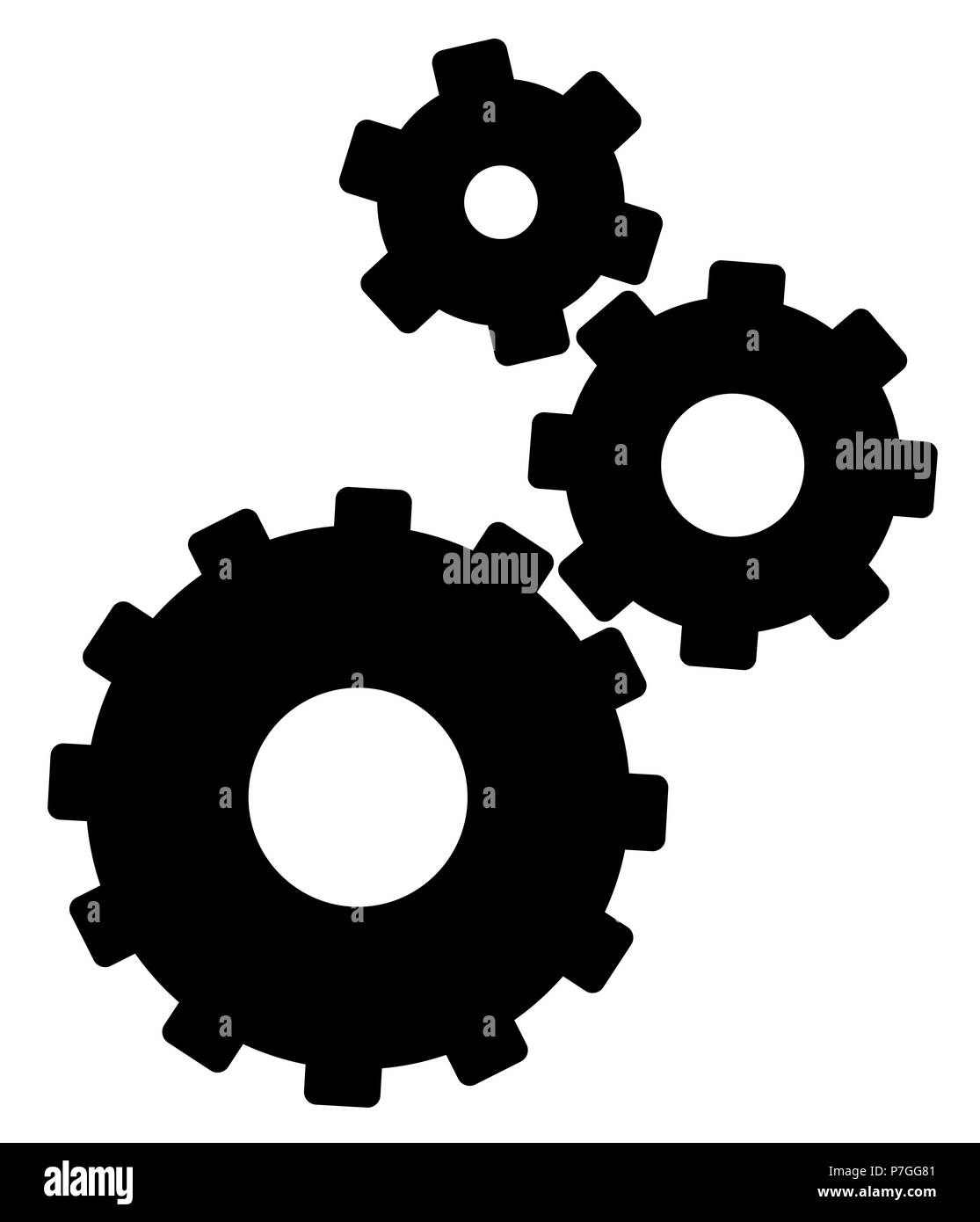 Settings gears icon Stock Photo - Alamy