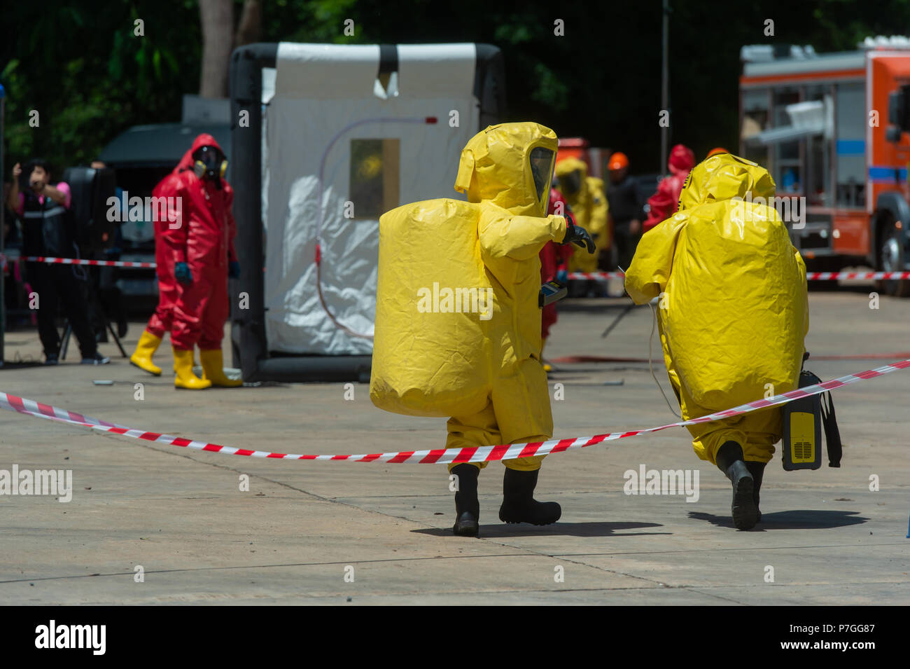 Radioactive suit hazmat suit hi-res stock photography and images - Alamy