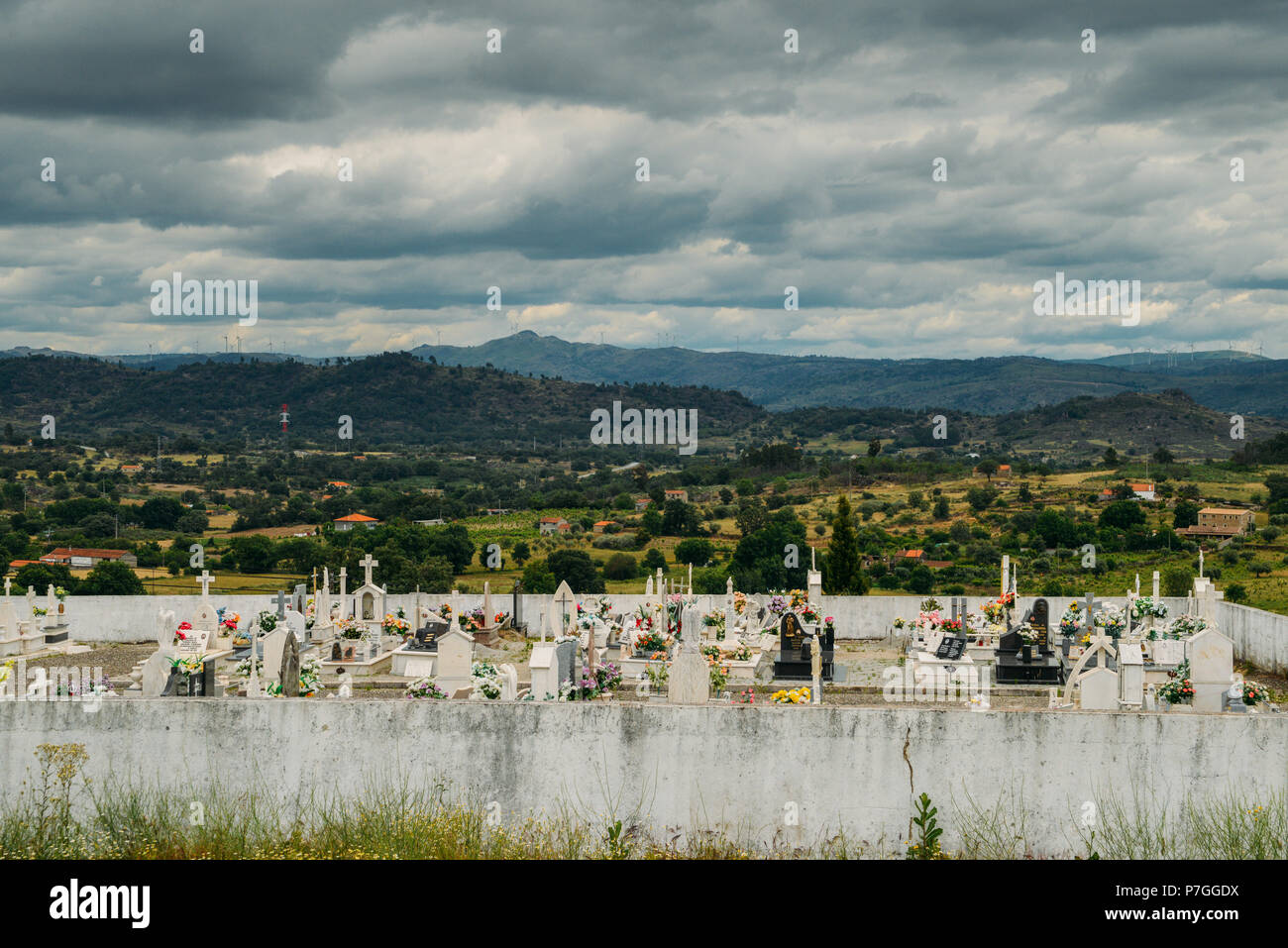 Jewish and Christian cemetery in Belmonte, Portugal, famous for the ...