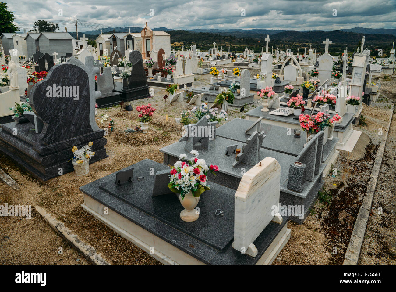 Jewish and Christian cemetery in Belmonte, Portugal, famous for the ...
