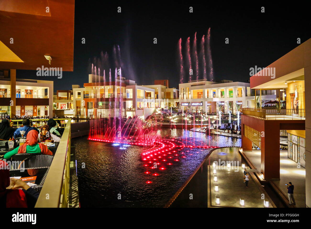 Cairo, Egypt - August 28, 2014: in the satellite city of New Cairo ...