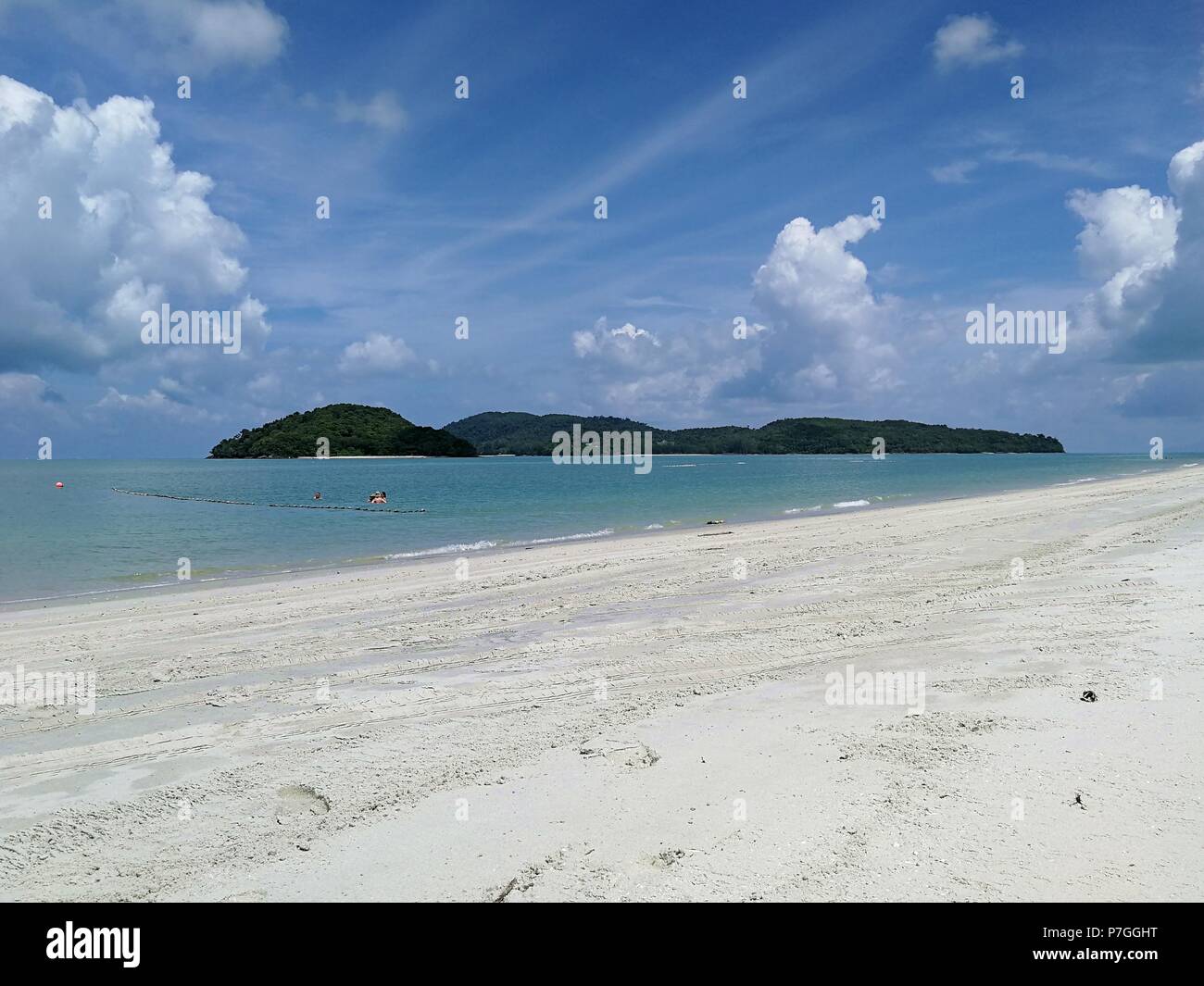 Beautiful Cenang beach in Langkawi island, Malaysia, Asia Stock Photo ...