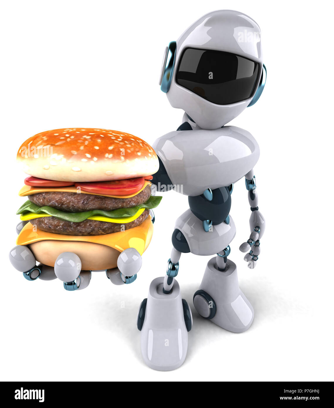 Robot hamburger fast food hi-res stock photography and images - Alamy