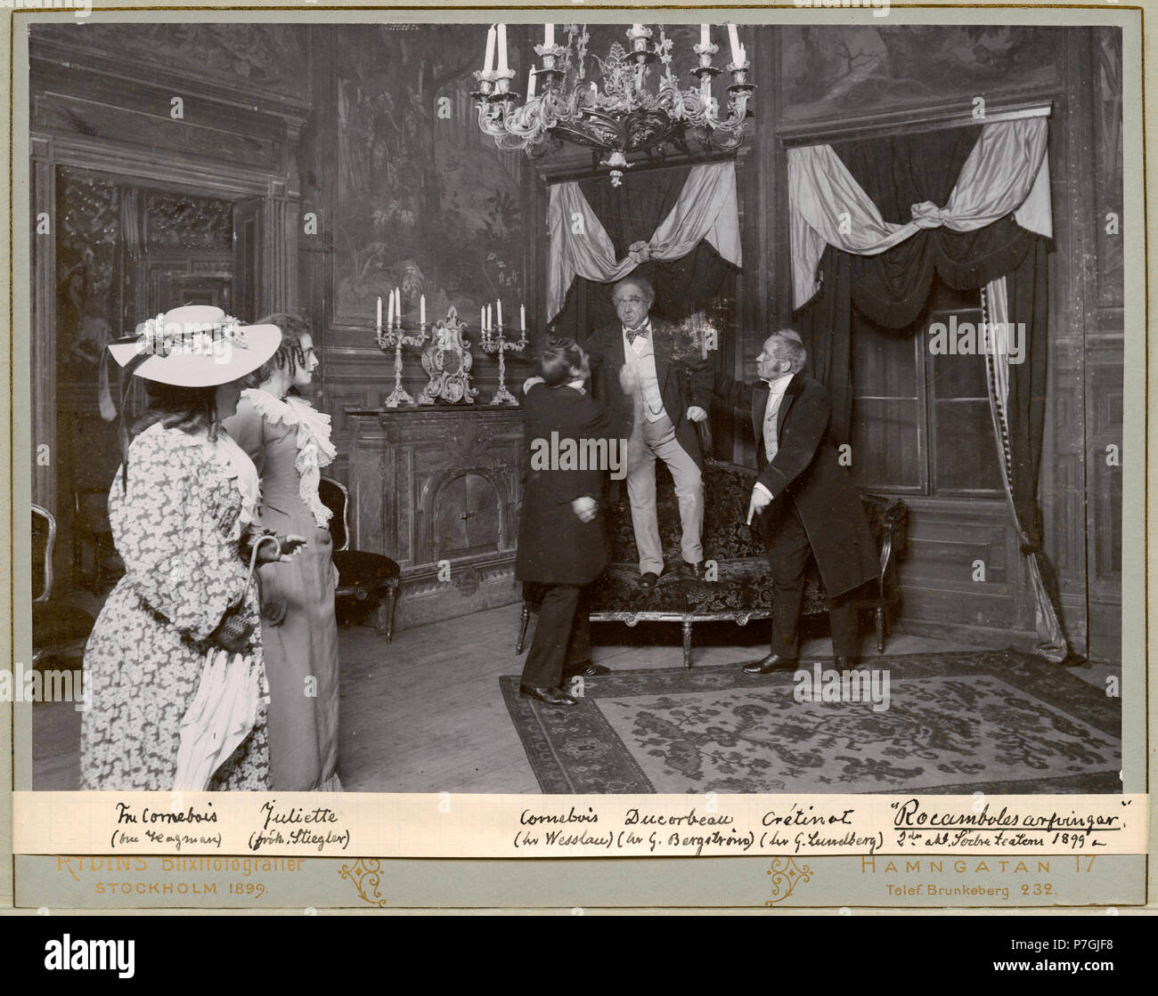 Maria Hagman som Fru Cornebois, Gerda Stiegler som Juliette, Axel ...