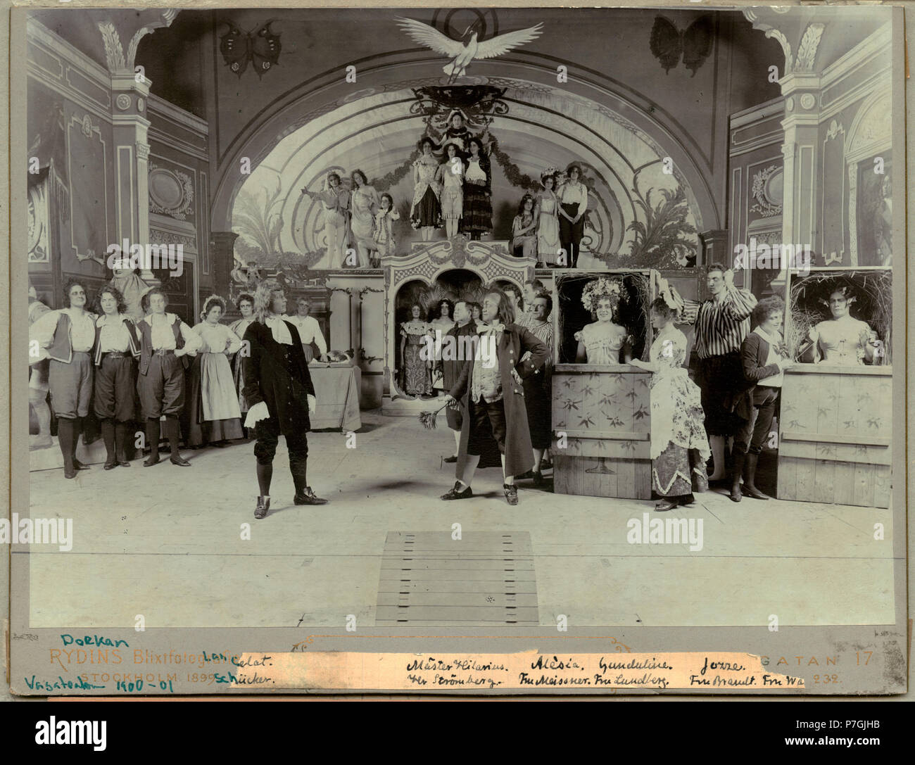 Birger Schücker som Lancelot, Emil Strömberg som Mäster Hilarius, Emma ...