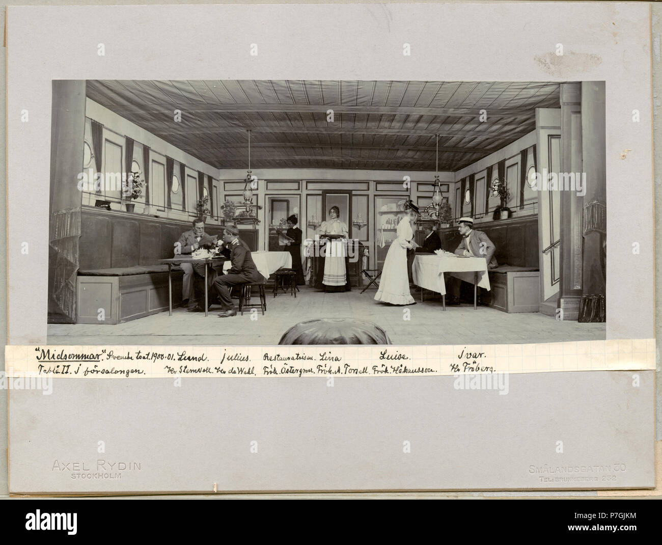 Oscar Sternvall som Pantlånare Lund, Anders de Wahl som Julius, Ida ...