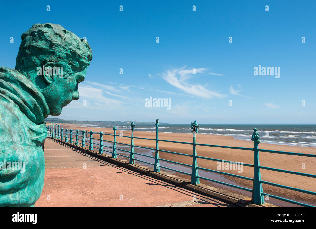The William Lamb sculpture The Minesweeper looks over Montrose beach ...