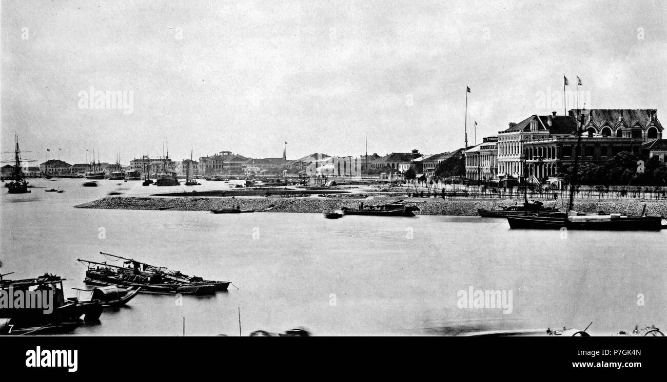 N/A. N/A 369 The Bund in front of the British concession in 1869 ...
