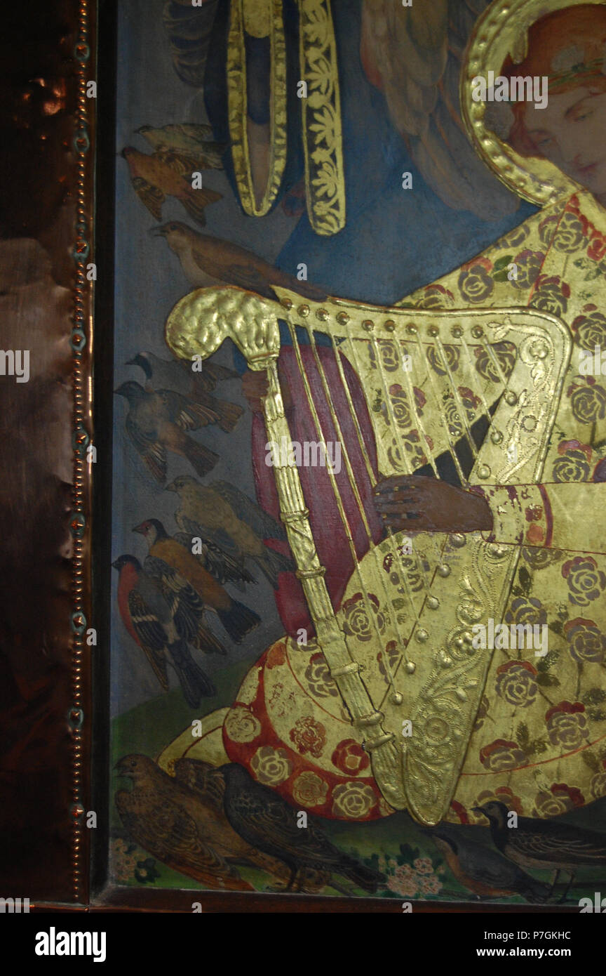 English: Reredos by Kate Bunce (painting; died 1927) and her sister ...