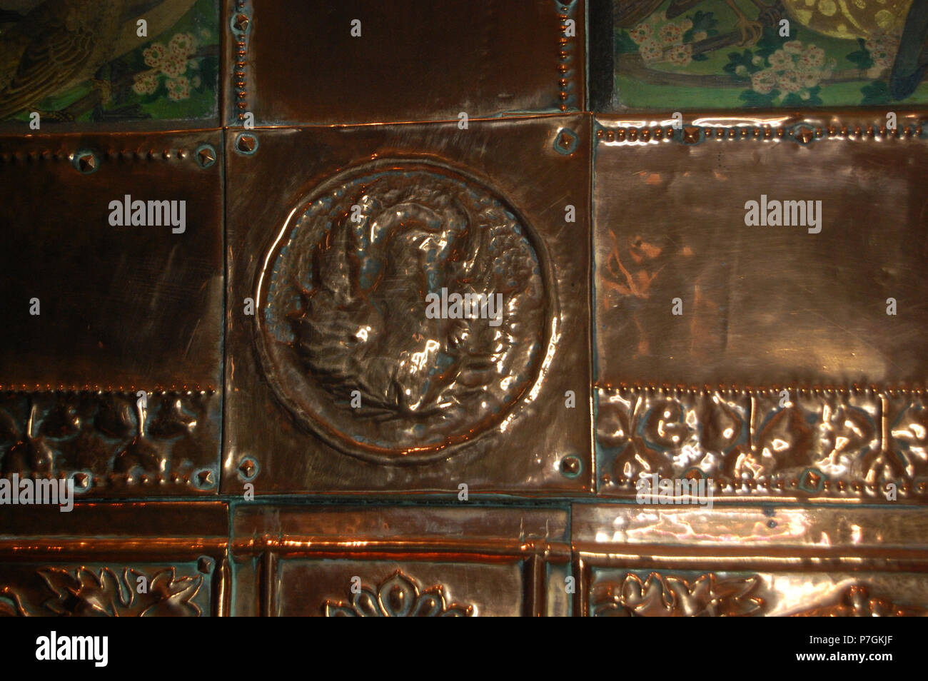 English: Reredos by Kate Bunce (painting; died 1927) and her sister ...