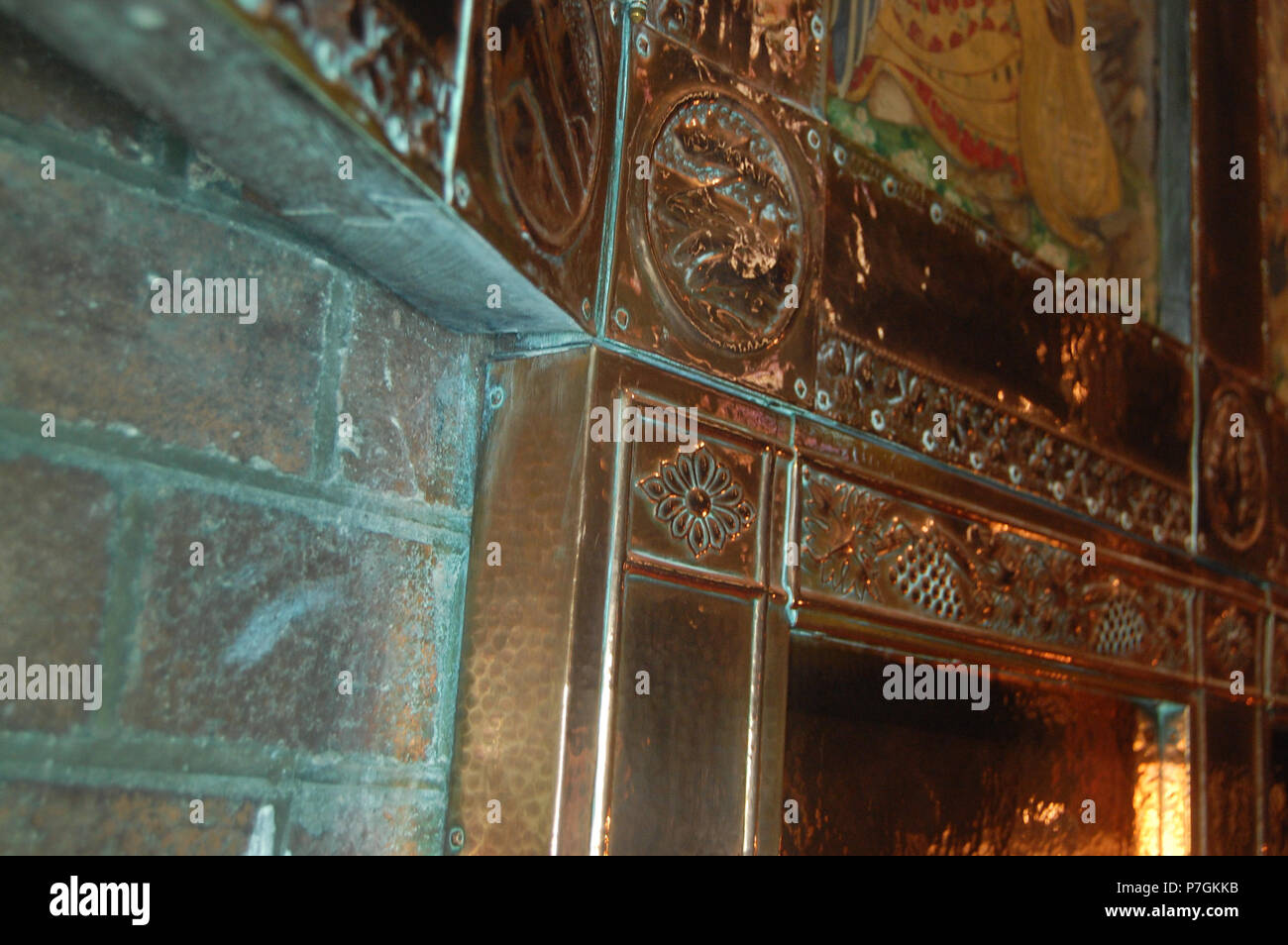 English: Reredos by Kate Bunce (painting; died 1927) and her sister ...