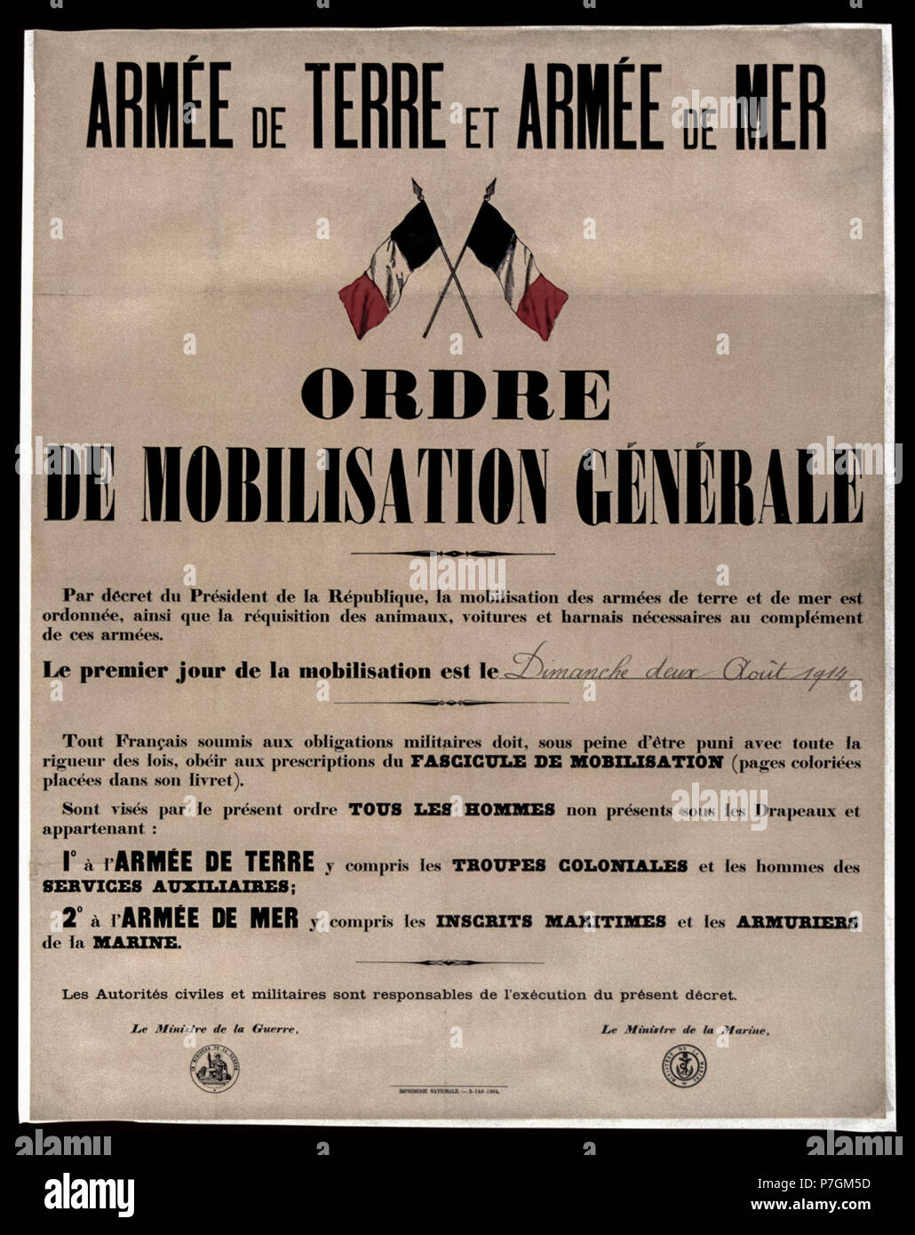 Mobilisation 1914 hi-res stock photography and images - Alamy