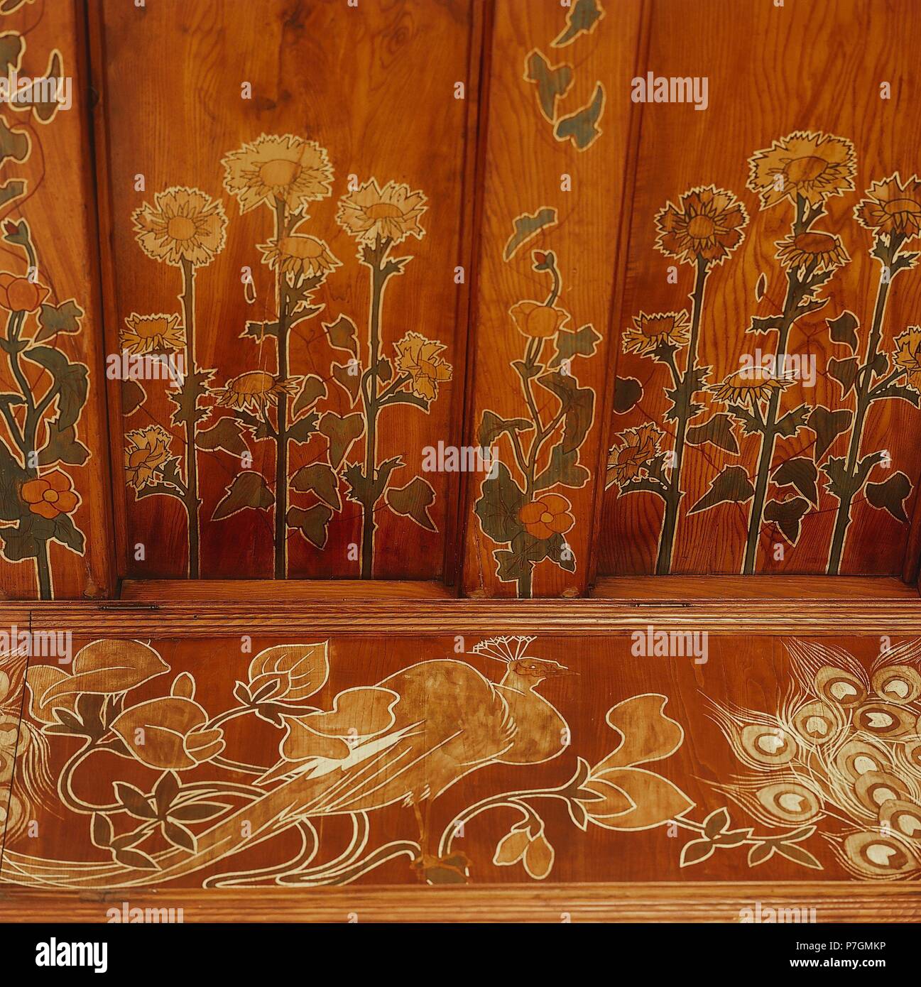 ARTESONADO PINTADO MODERNISTA DEL CIRCULO DEL LICEO, 1900. Museum ...