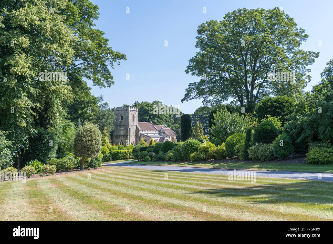 St Michael and All Angels Church, Brodsworth, Doncaster, England Stock ...