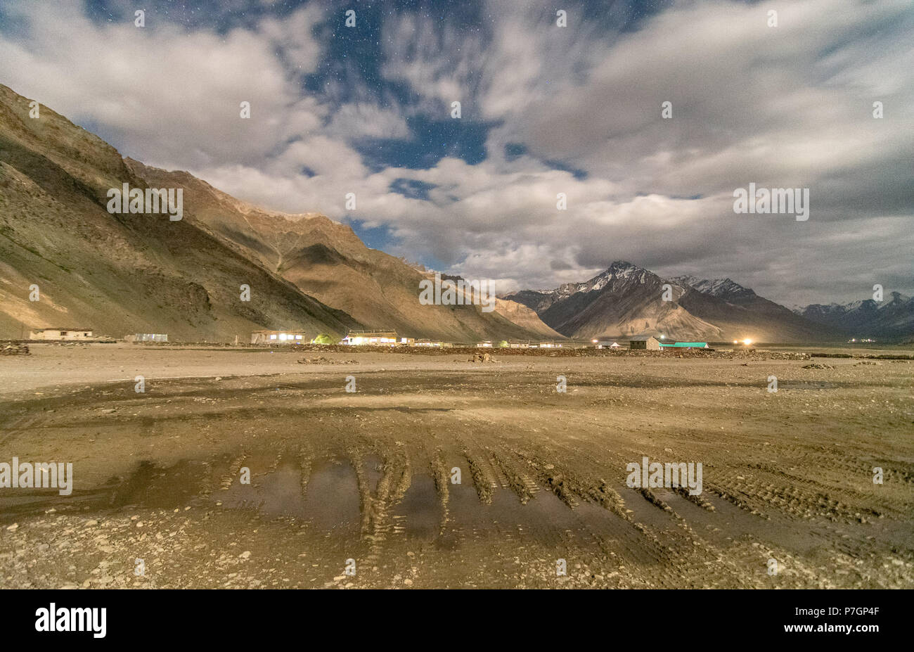 Night Photography in Suru Valley of Ladakh, Jammu and Kashmir Stock ...