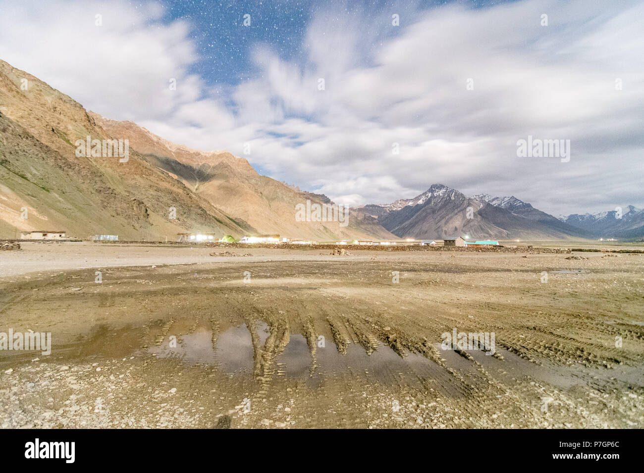 Night Photography in Suru Valley of Ladakh, Jammu and Kashmir Stock ...