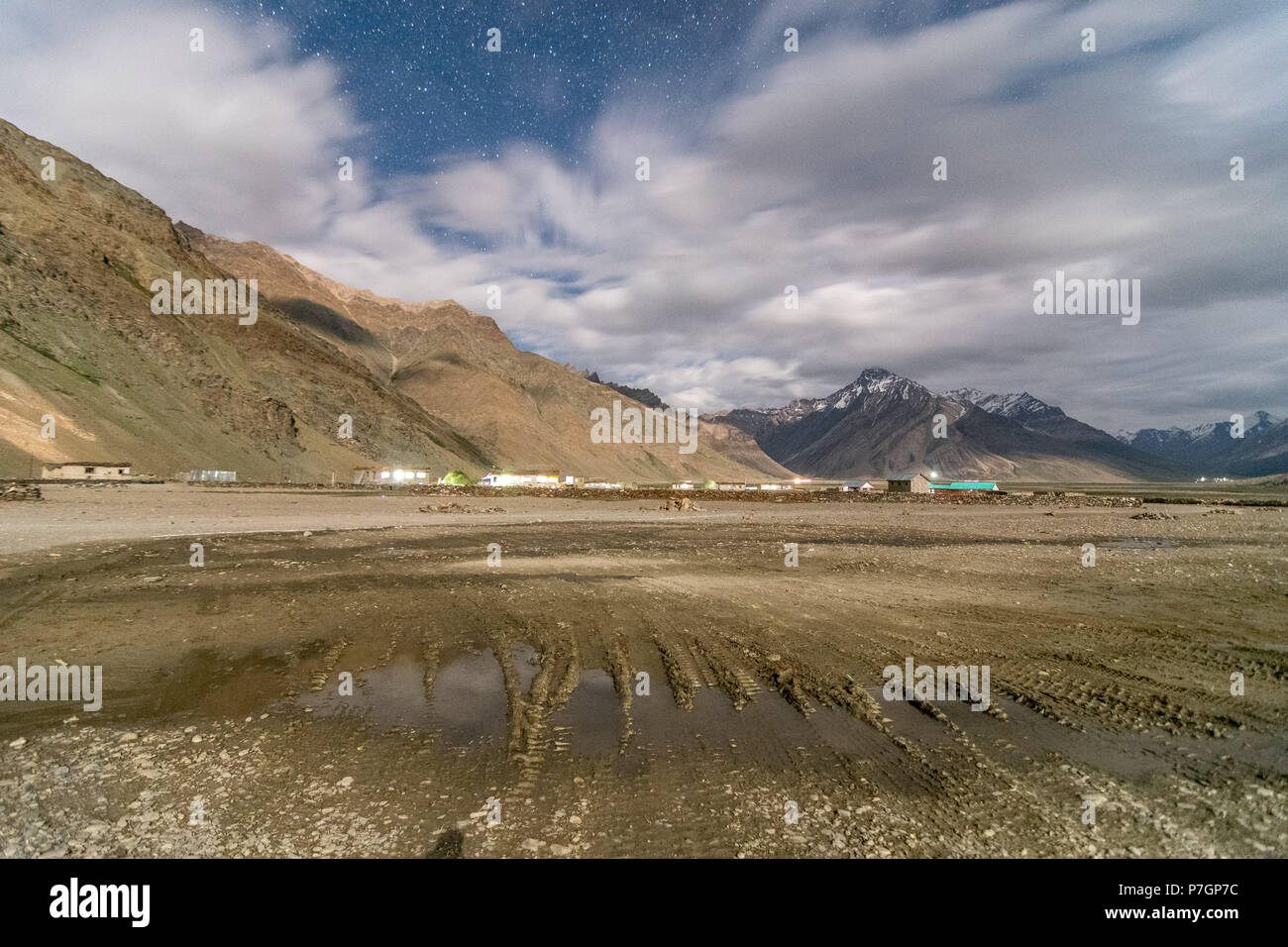 Night Photography in Suru Valley of Ladakh, Jammu and Kashmir Stock ...