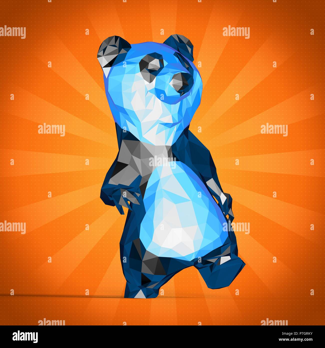 Panda low poly hi-res stock photography and images - Alamy
