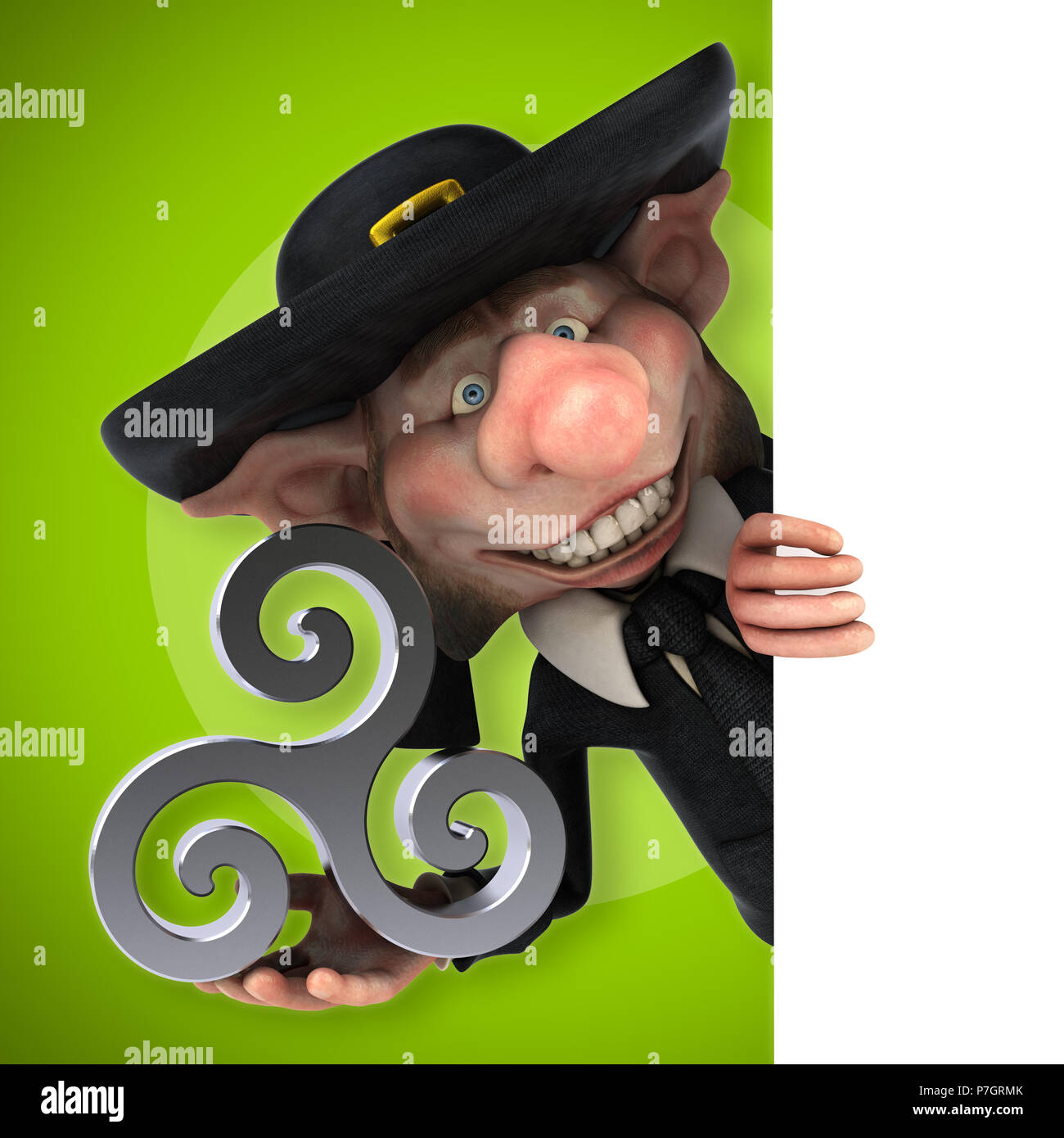 Fun Korrigan - 3D Illustration Stock Photo - Alamy