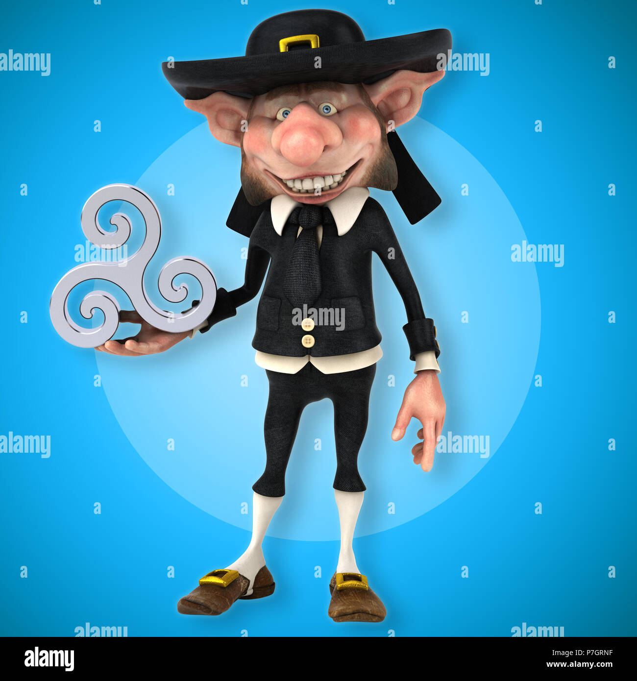 Fun Korrigan - 3D Illustration Stock Photo - Alamy