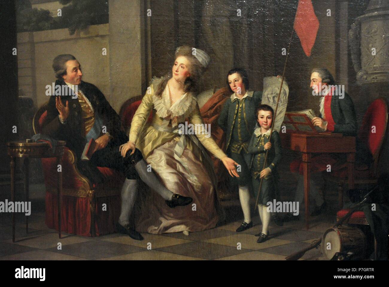 Upper class family 18th century europe hi-res stock photography and ...