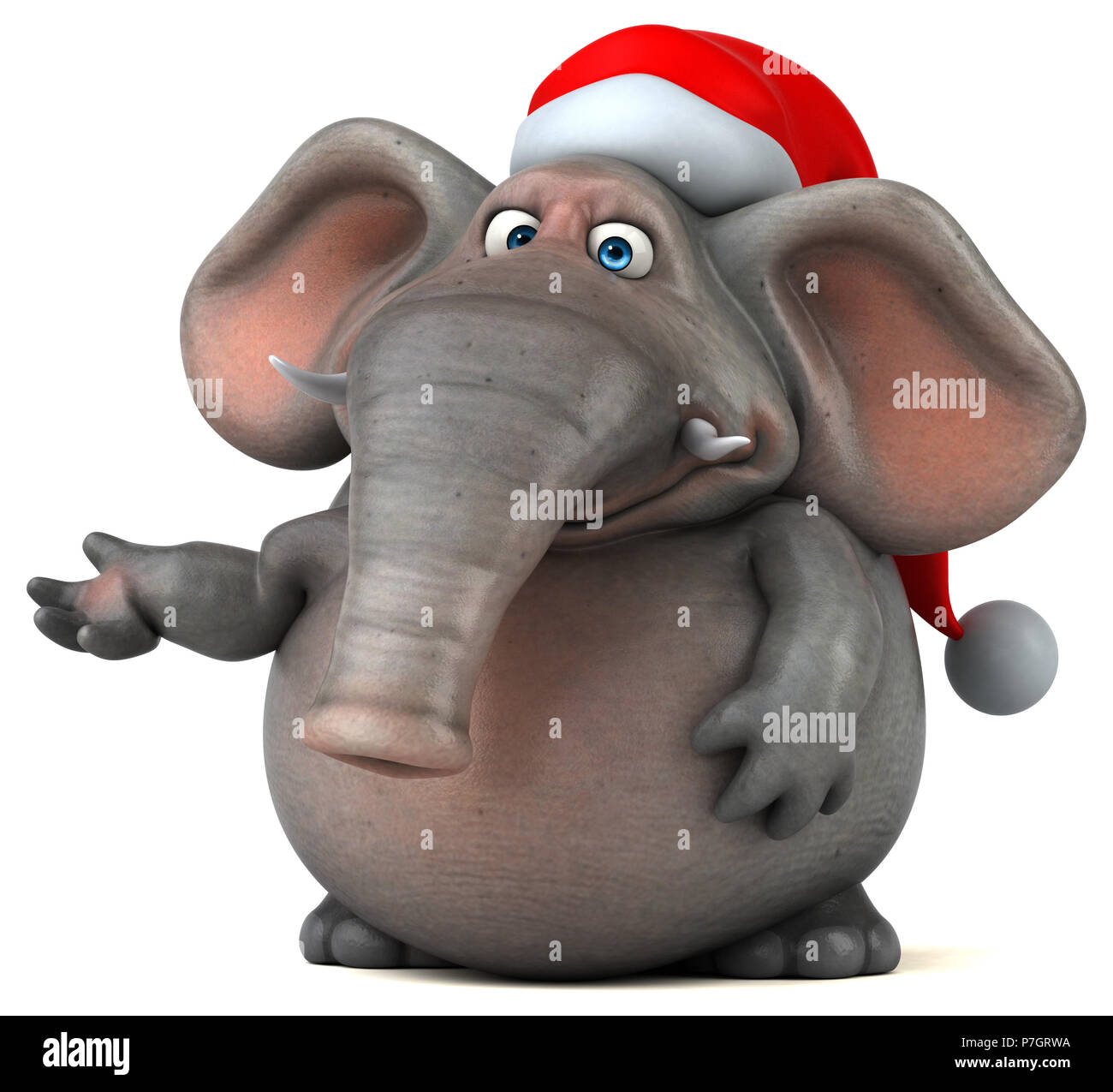 Fun elephant - 3D Illustration Stock Photo - Alamy