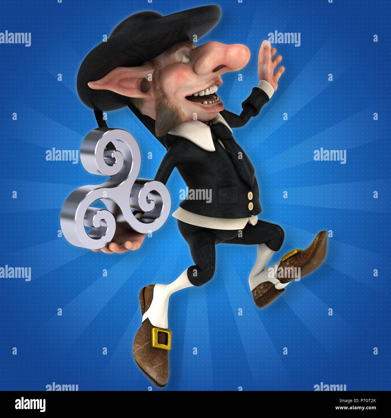 Fun Korrigan - 3D Illustration Stock Photo - Alamy