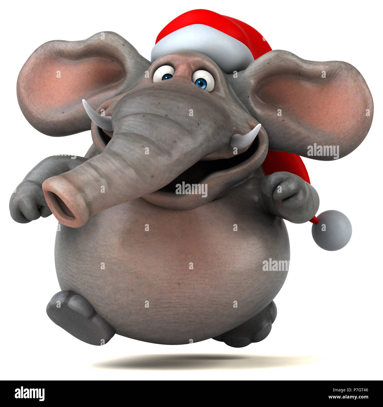 Fun elephant - 3D Illustration Stock Photo - Alamy