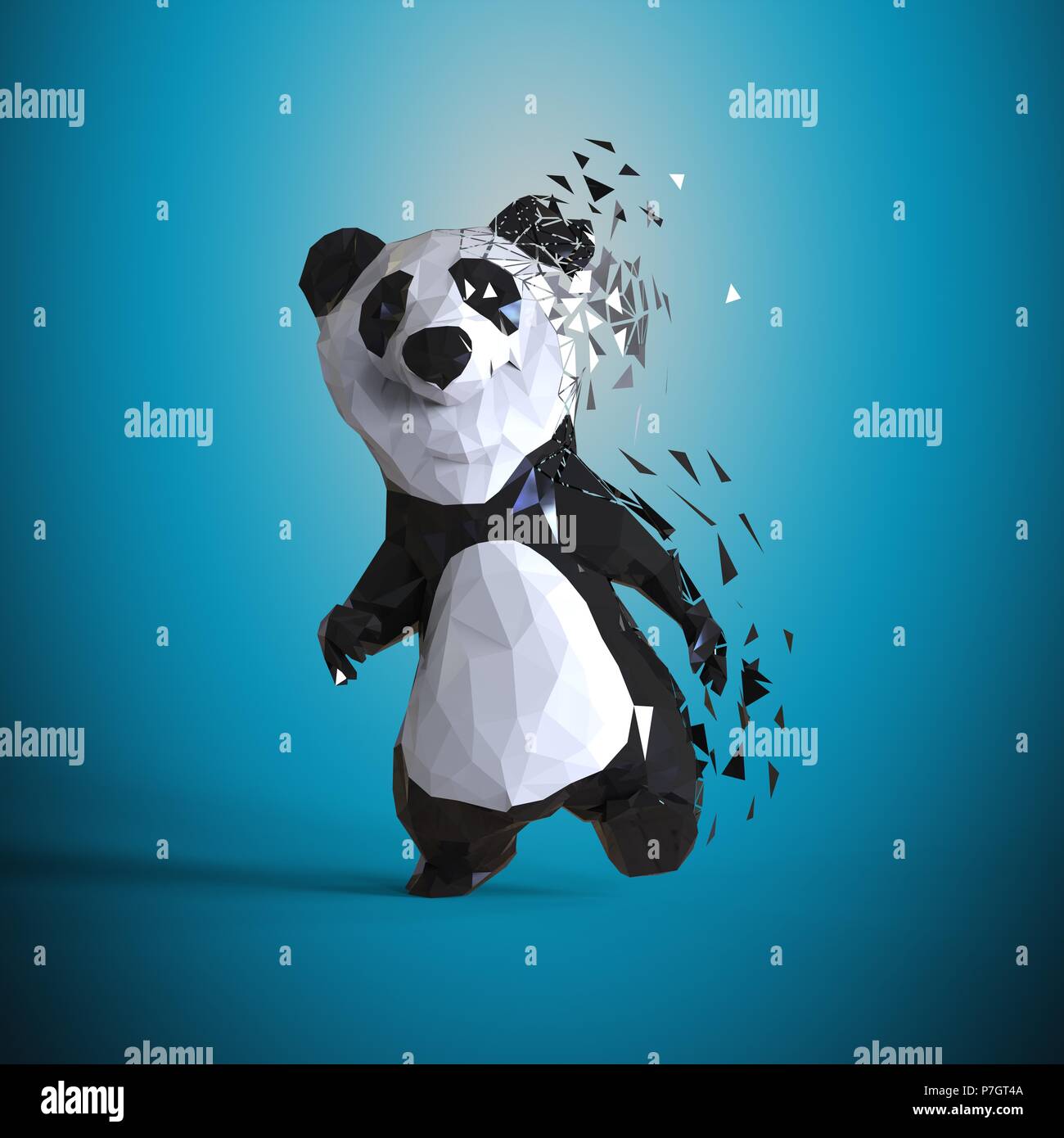 Panda low poly hi-res stock photography and images - Alamy