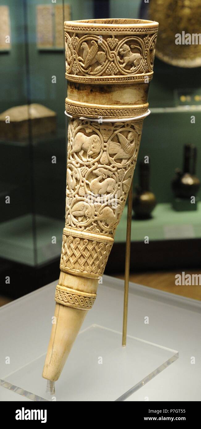 Islamic period. Horn. Ivory; carved. Sicily or Southern Italy. 11th ...