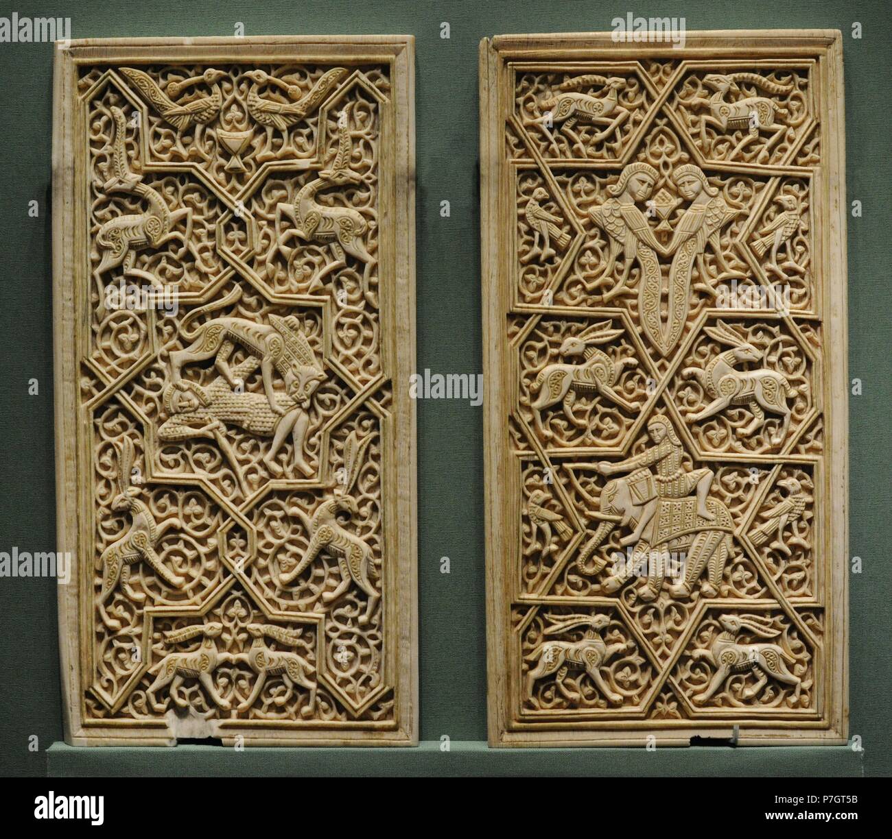 Islamic period. Medieval. Plates. Ivory; carved. Sicily. Ca. 1200. The ...