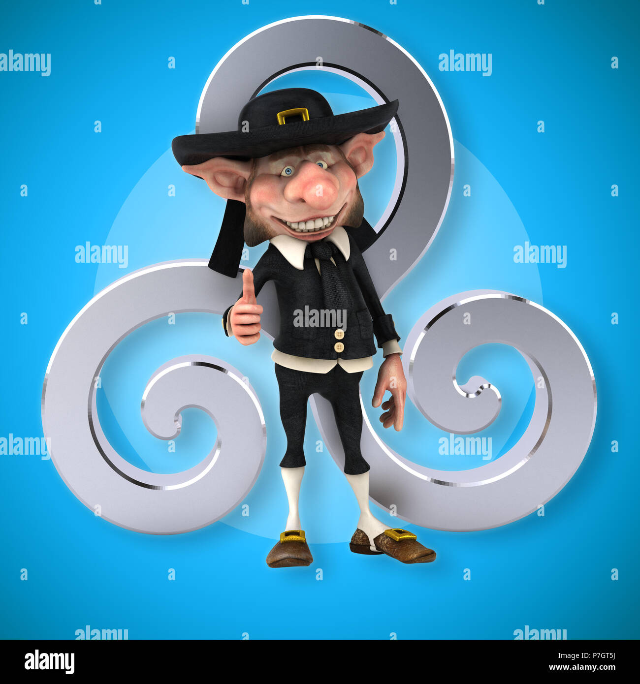 Fun Korrigan - 3D Illustration Stock Photo - Alamy